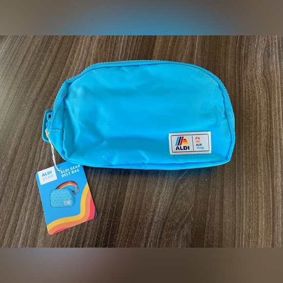 Bags | Nwt Aldi Belt Bag Blue Rainbow | Poshmark